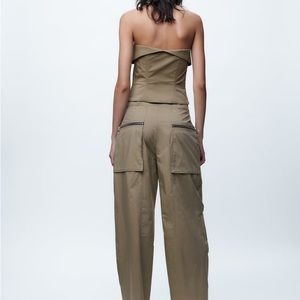 Zara | Tops | Viral Zara Topstitched Zipper Bustier | Poshmark